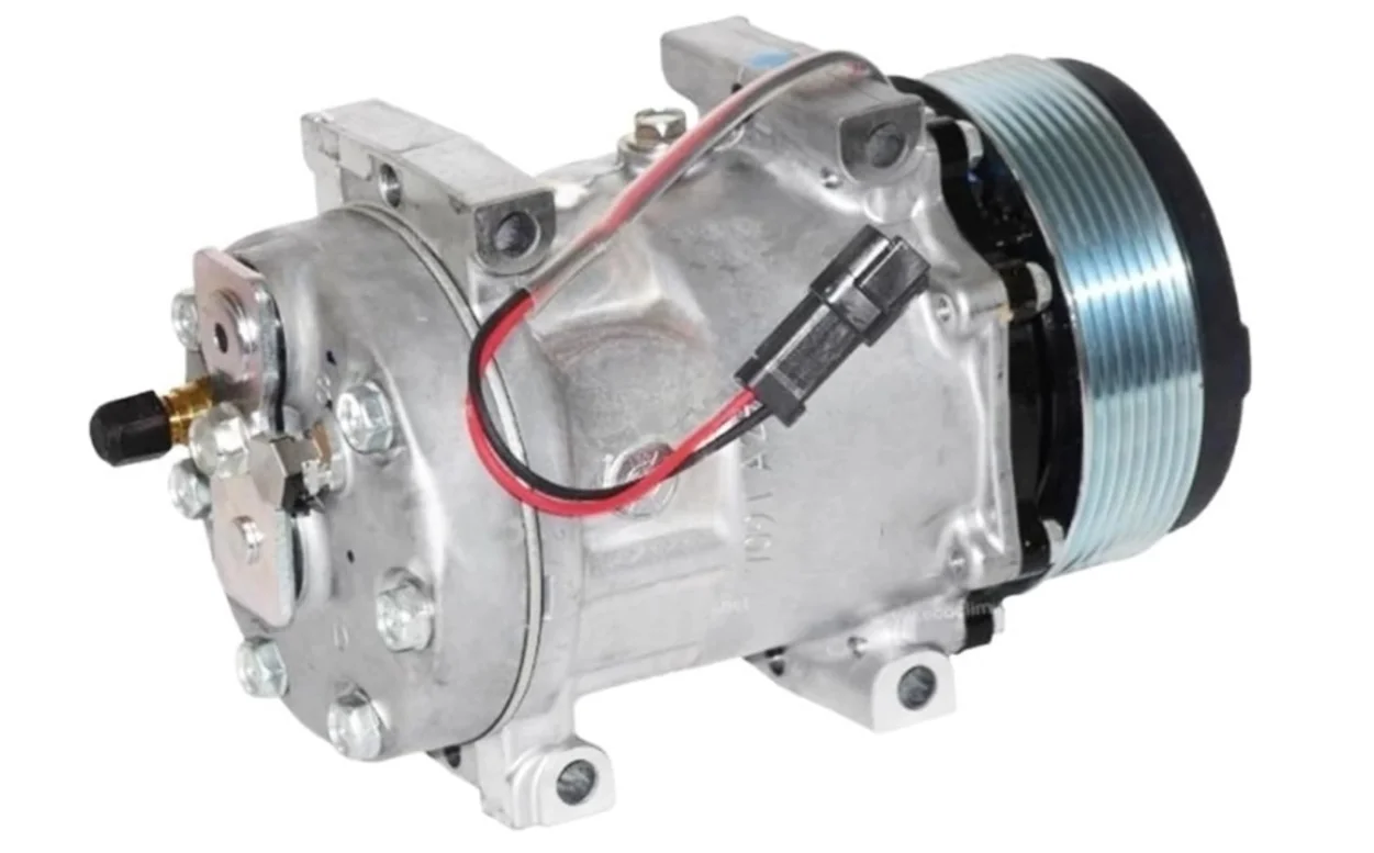 12v Sd7h15 For Caterpillar Loader 416e 420e A/c Compressor 2992212 299 ...