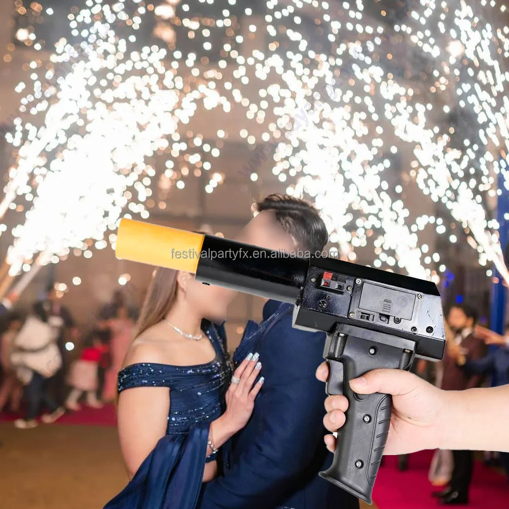 Indoor Pyrotechnic Stage Fountain Fireworks Gun - Handheld Shooter Cold ...
