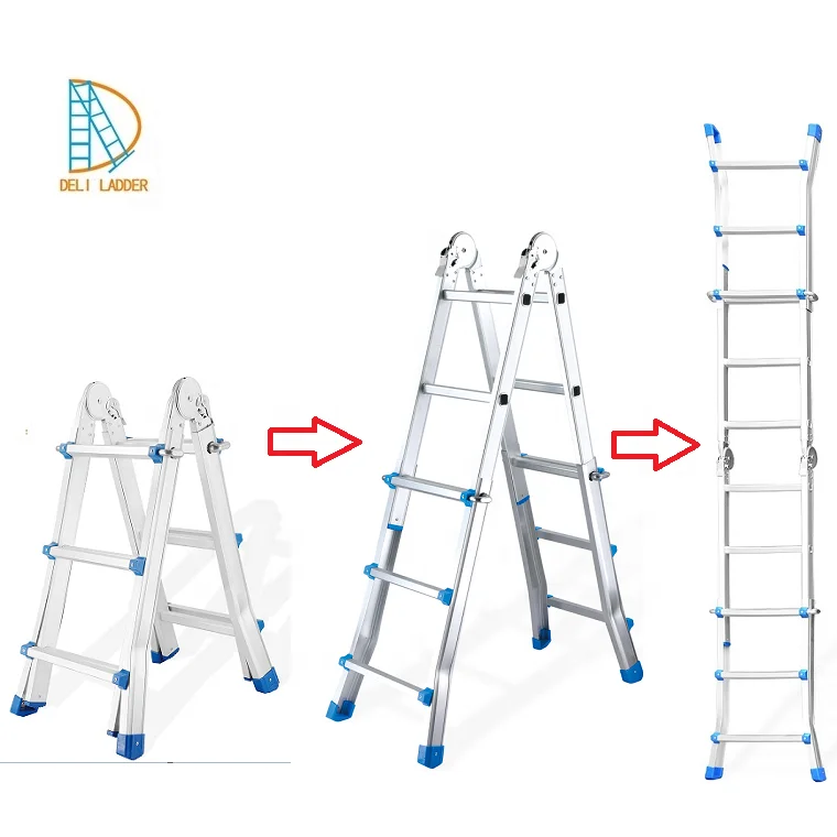 4x4 Steps Aluminium Multipurpose Ladder EN131 - 1 Year Warranty