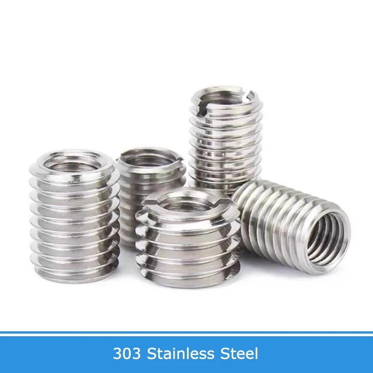 Slotted Inside Outside Self Tapping Thread Insert Adapter Screw Nuts ...