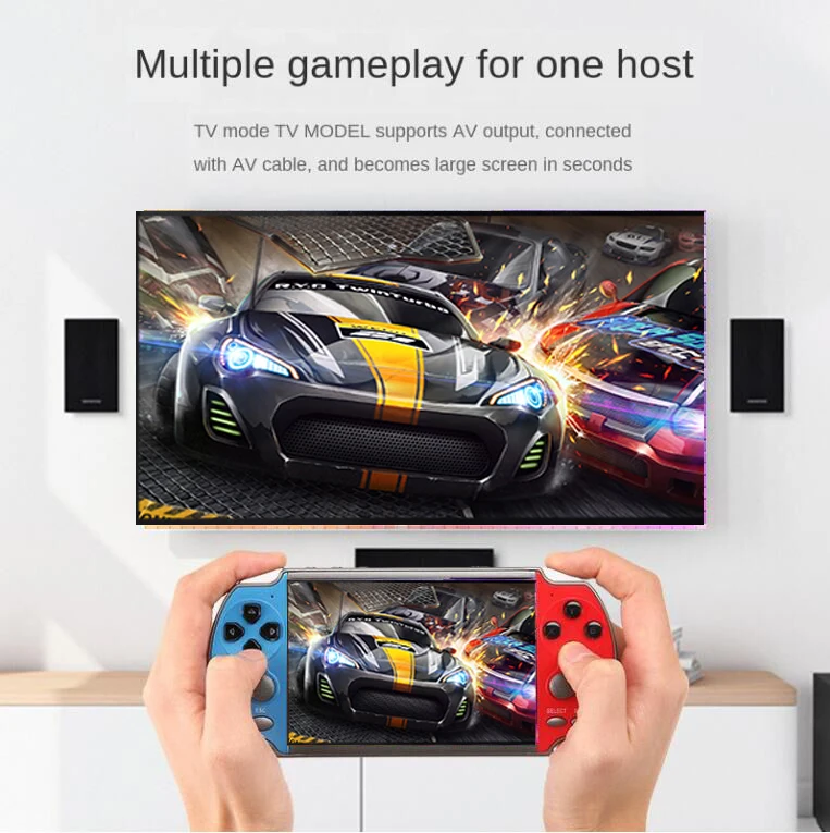 X7 Handheld Game Player - Retro Fun with Built-in Games