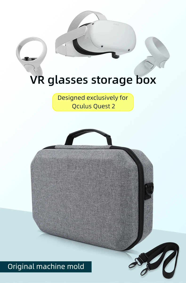 Hard Eva Travel Case For Oculus Quest 2 And Quest Vr Gaming Wired ...