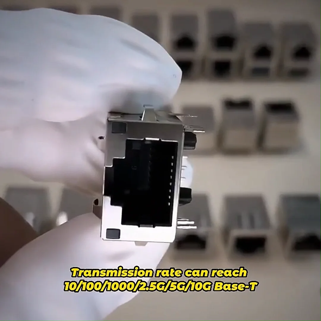 Jfm3811 Series Magnetic 100/1000base-t With Led Ultra-thin Rj45 ...