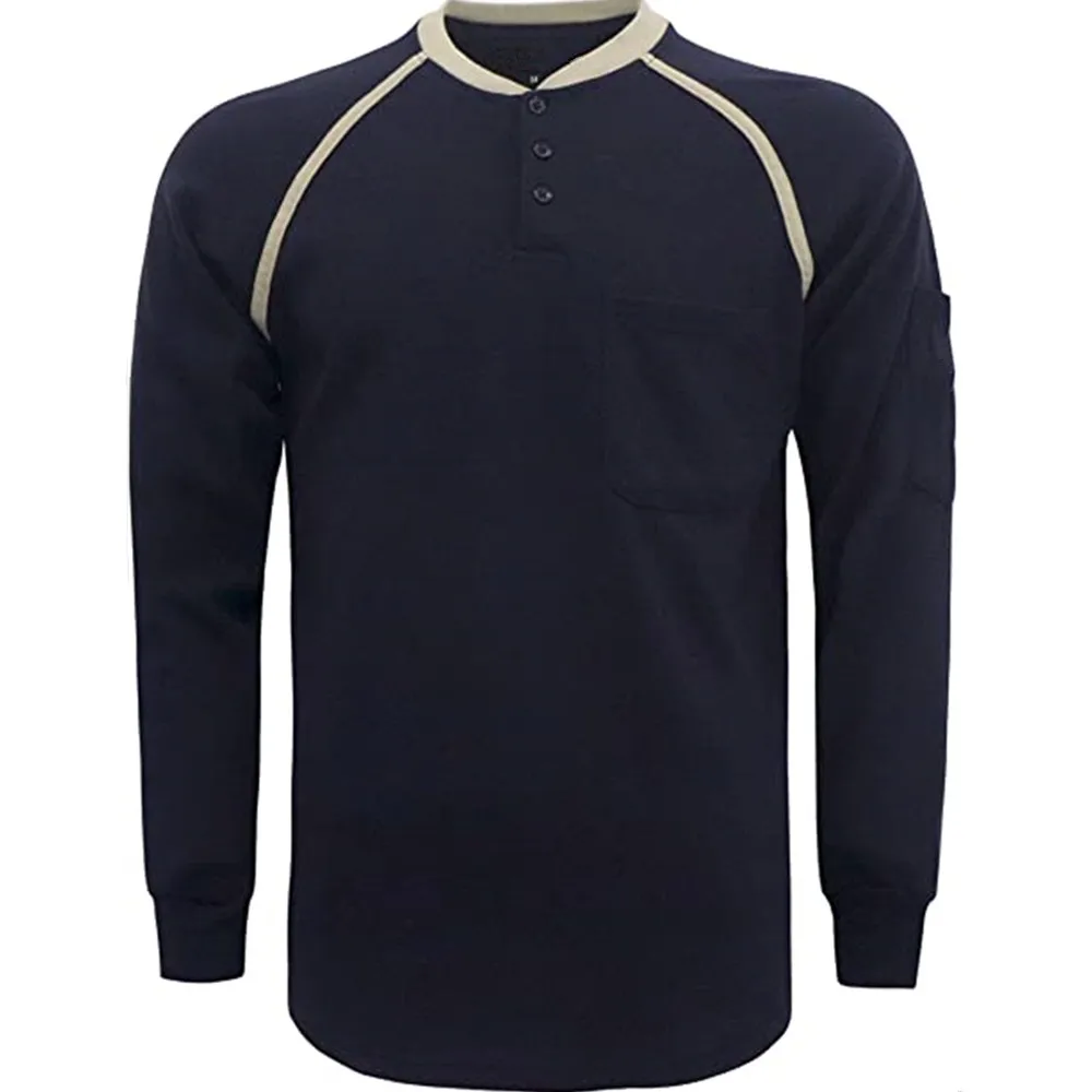 Cat2 Frc Knit Shirt Nfpa2112 Fire Retardant Henley Shirt Hrc2 Frc T ...