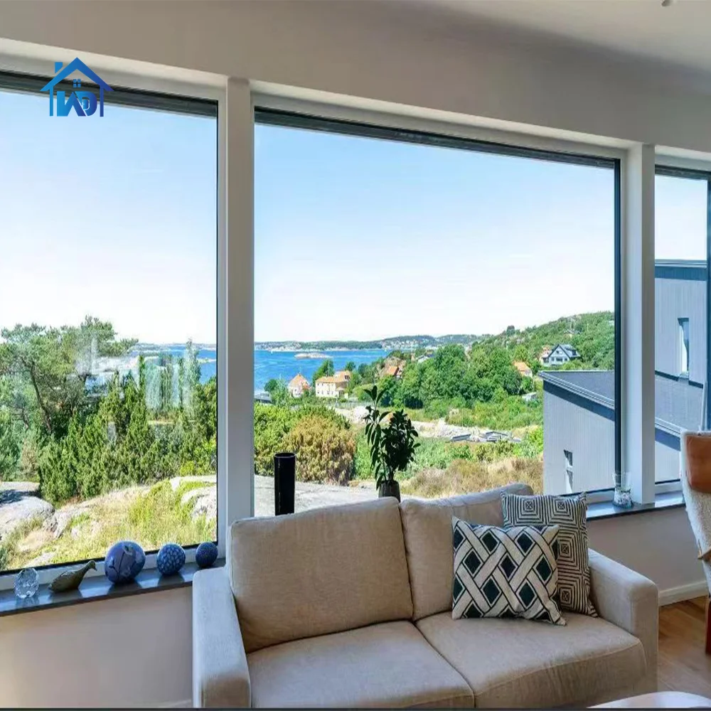 Soundproof Insulated Fixed Glass LowE Aluminium Prefabricated Hurricane ...