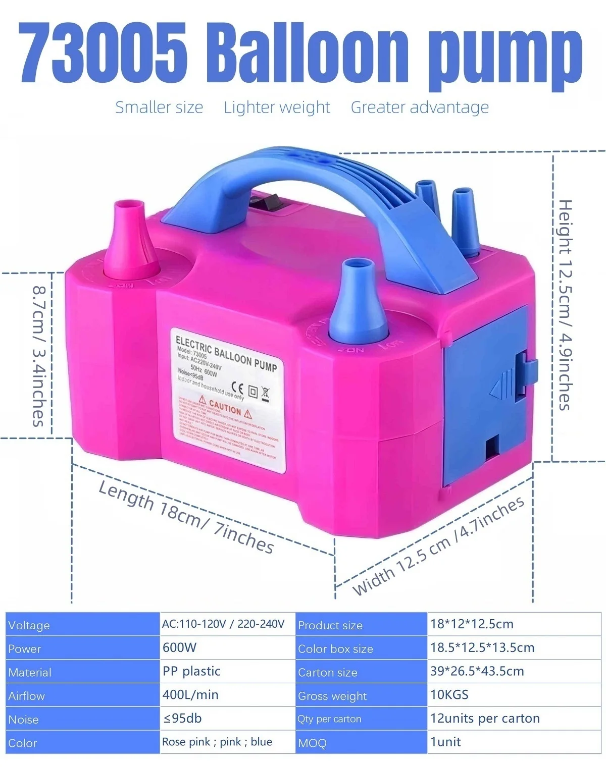 Balloon Pump Electric Portable Air Filler Machine for Balloons 220V ...