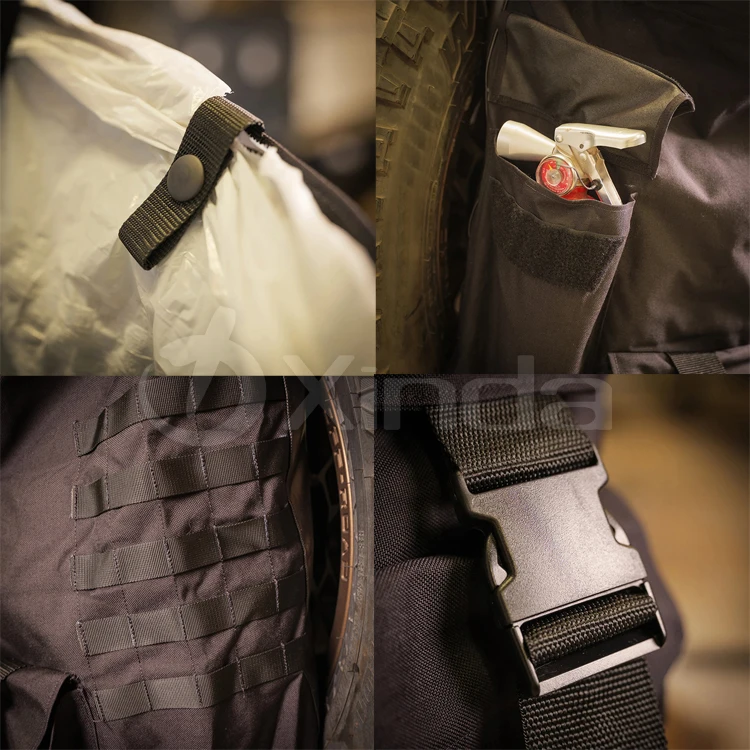 Factory Overlanding Recovery Equipment Storage Bag 4x4 Spare Tire Trash ...