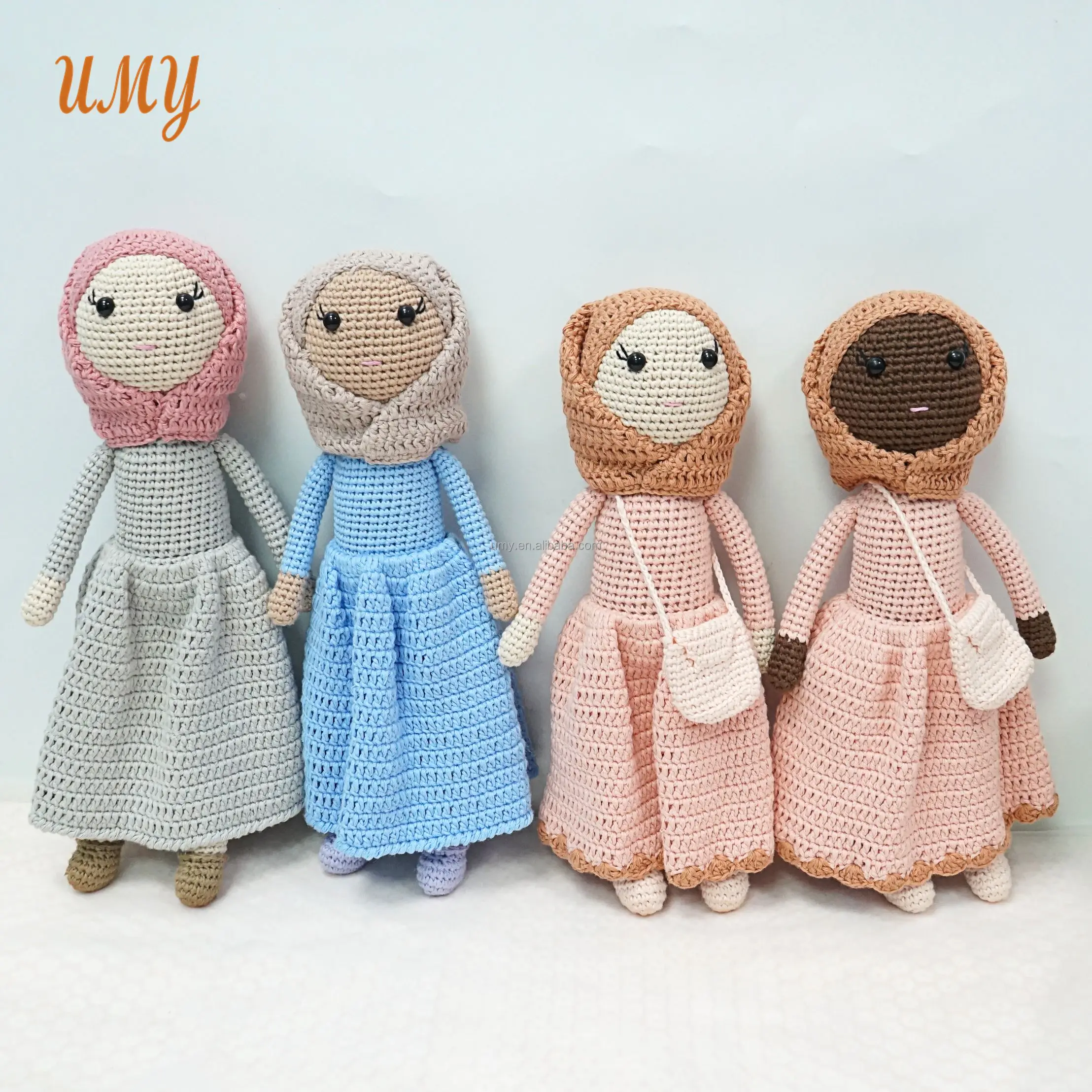 Islamic Baby Knitted Dolls Hijab Geschenk Muslim Shower Gifts Kids Eid ...