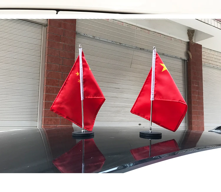 30*45cm Magnetic Flag with Metal Flexible Magnetic Holder