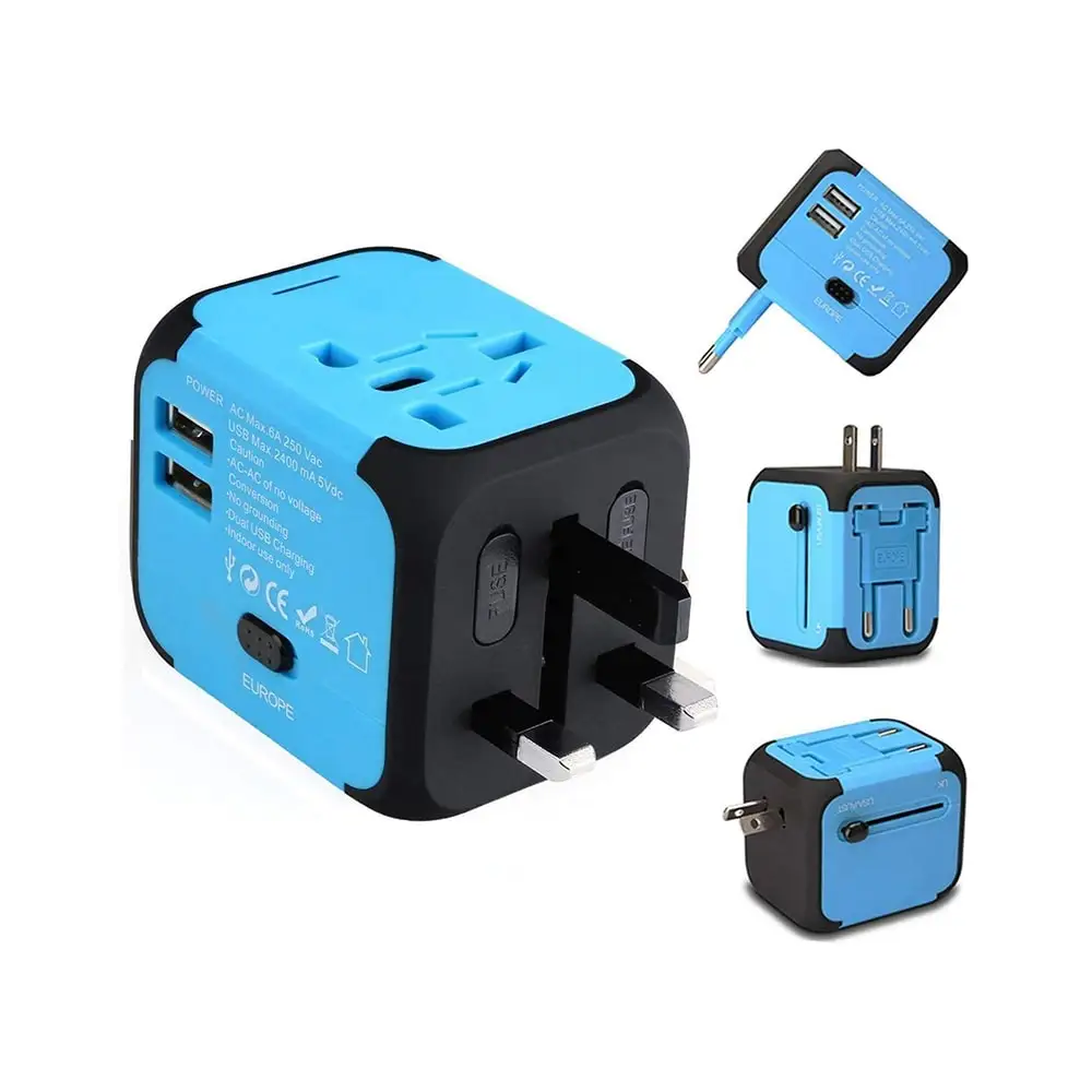 Multifunctional Travel Adapter Universal Travel Plug Adapter With 2.4a ...