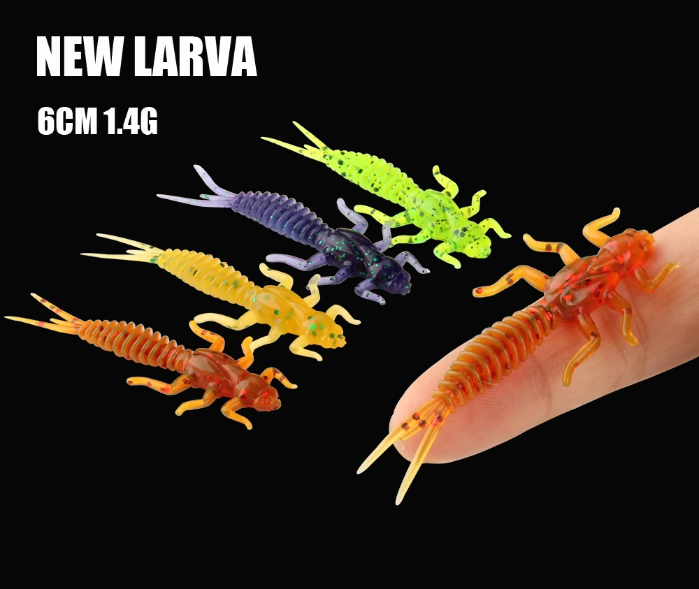 Spinpoler Soft Larva Offshore Fishing Lure Artificial Bait Worm ...