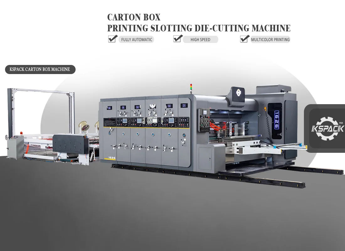 Standard Configuration Fully Automatic Flexo Ink 4 Color Carton Box ...