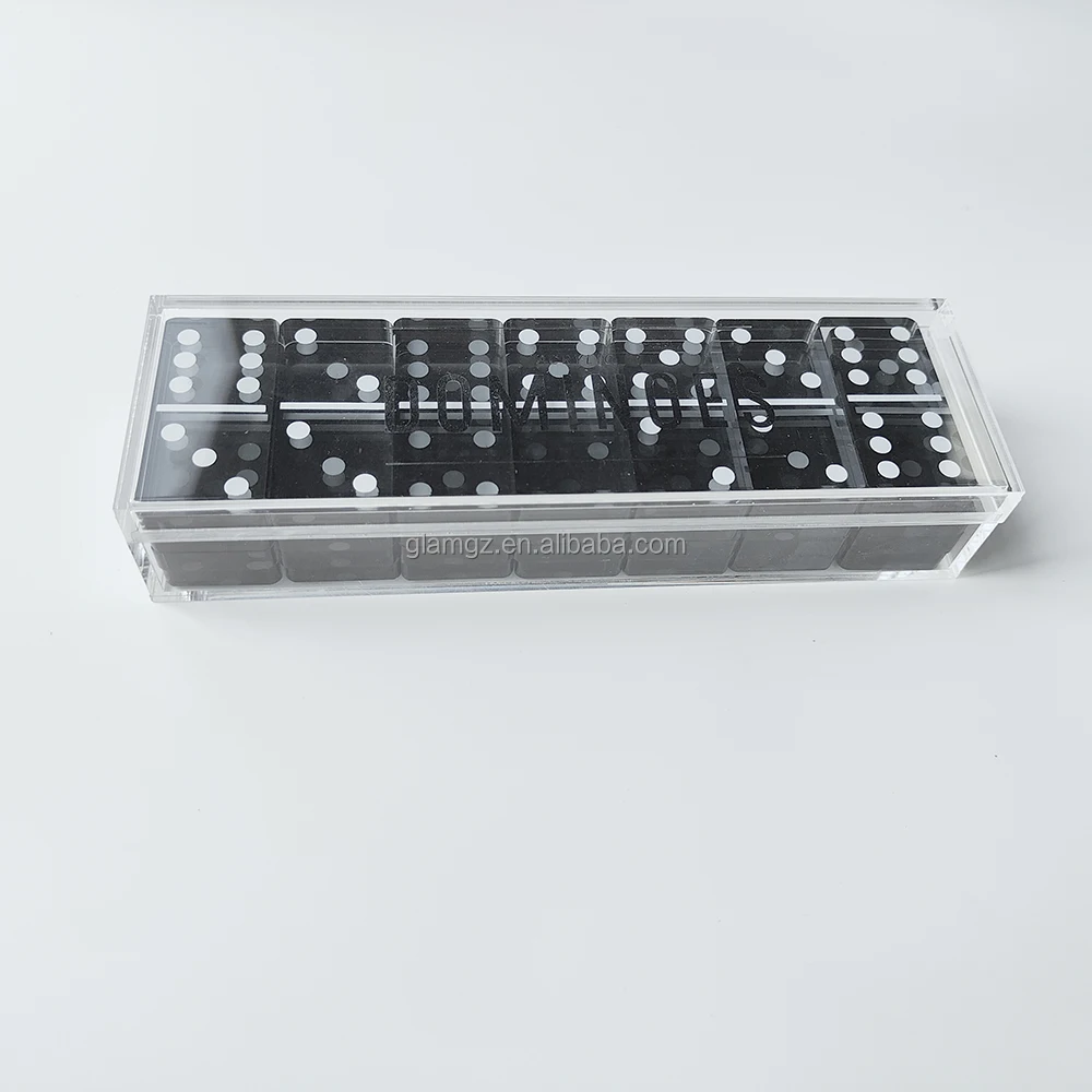 Acrylic Factory Luxury Domino Set with Dominoes Box| Alibaba.com