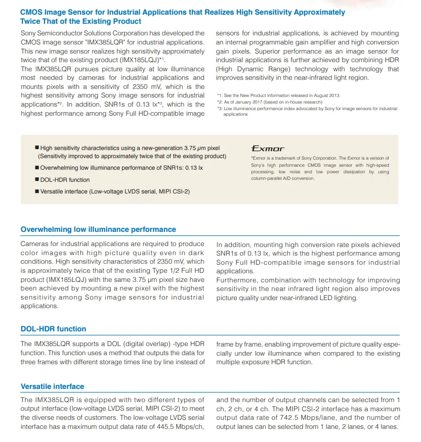 2MP IMX385 MIPI Drone Camera Module - Starlight Night Vision