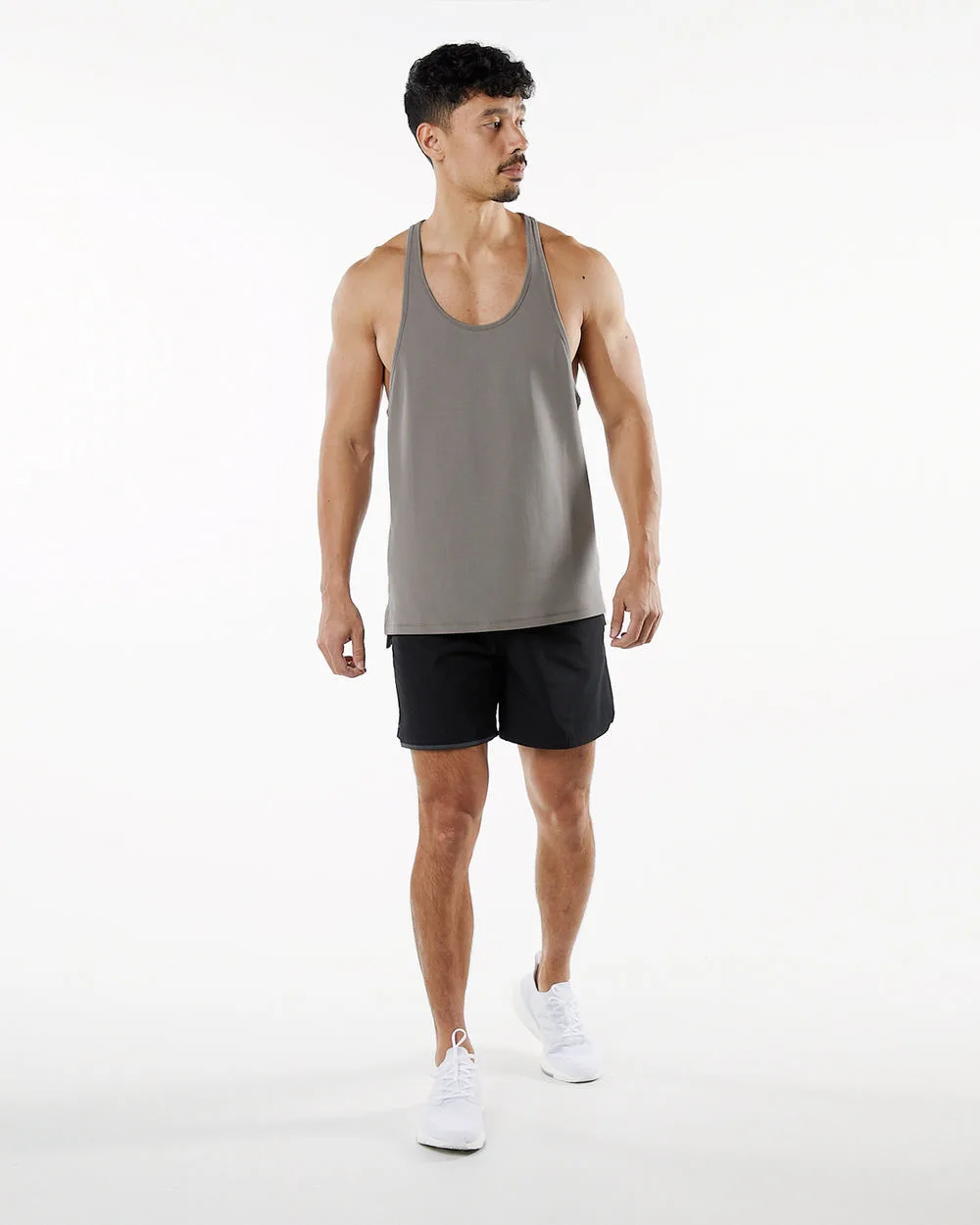 Racer Back Singlet Men's Gym Top - Loose Sports Vest