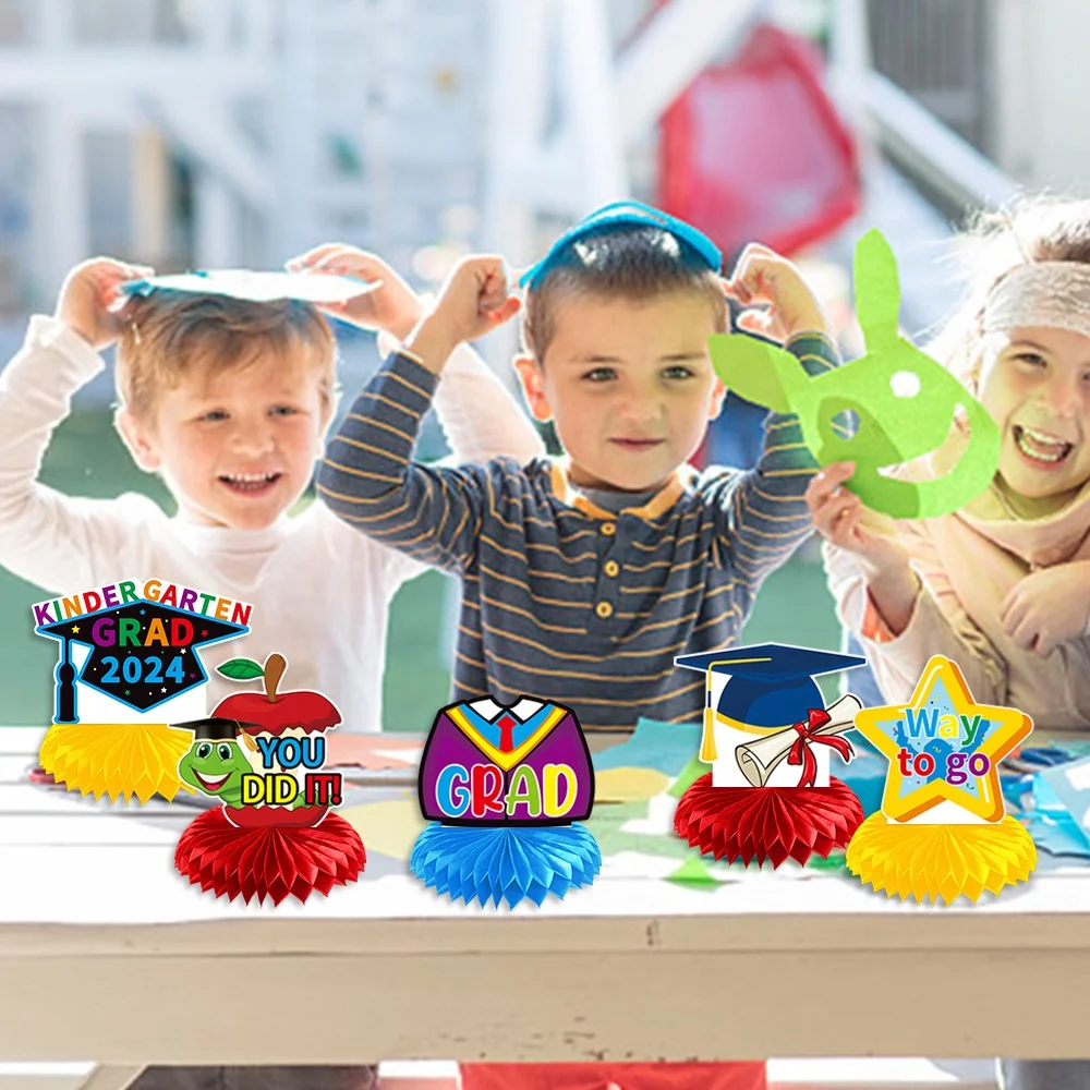 Kindergarten Graduation Centerpieces Kindergarten Graduation Honeycomb ...