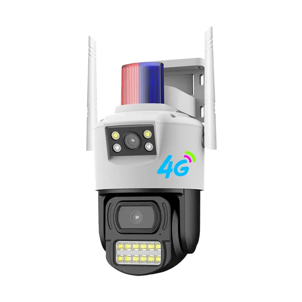 V380 pro 4MP Smart 4G sim Camera PTZ Siren Sound Alarm Camera Home ...