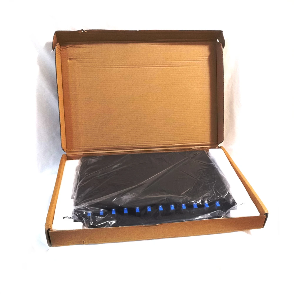 24 Port 1u Fiber Patch Panel With Lc Connectors Drawing Type Fiber ...
