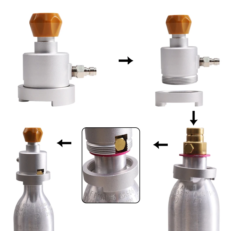 New Version Adaptor Connector Co2 Carbonator Refill Filling For Soda ...