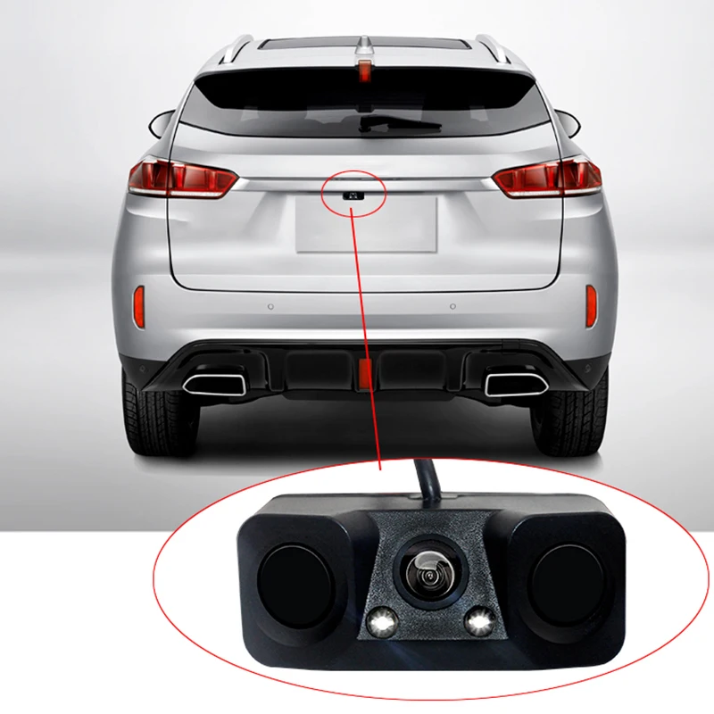 Reverse Radar System - Backup Camera & 2 Sensors W/Alarm Buzzer for ...