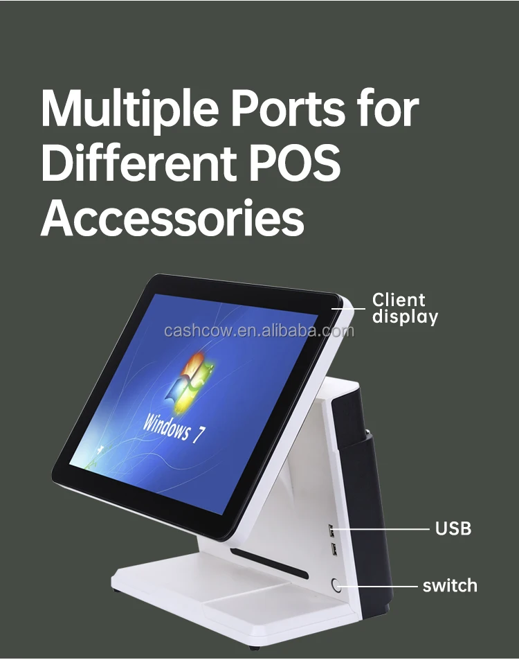Cashcow 15 Inch Pos Machine System All In One Pos Offline Pos Machine ...