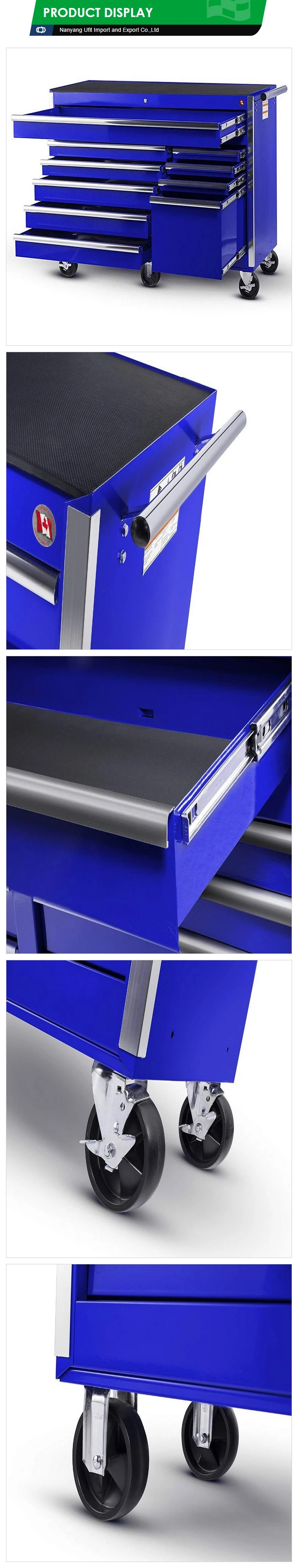 Customized Garage Workshop Drawer Trolley with 7 Drawers