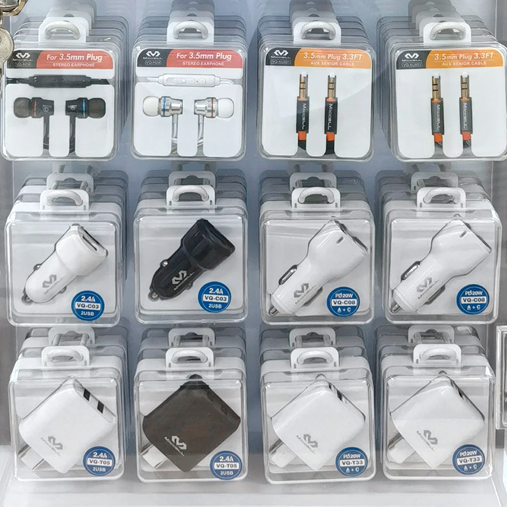 Miccell Display Rack For Usb Charger Data Cable Aux Cable Wired ...