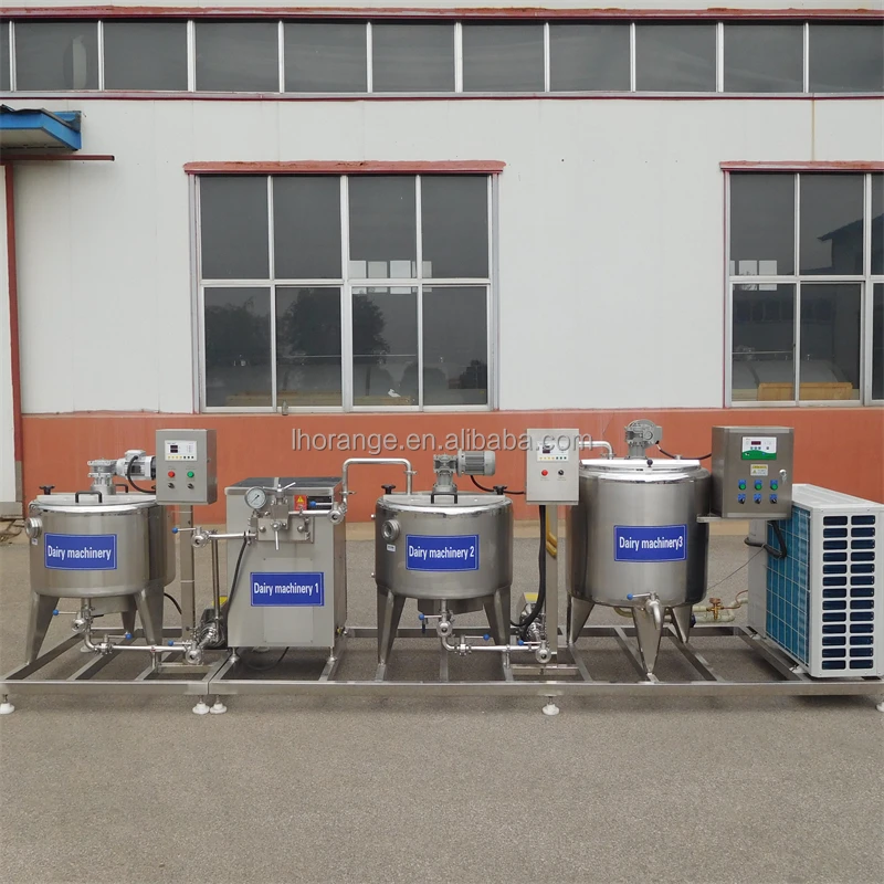 Small scale 500L pasteurized milk processing line / dairy milk ...