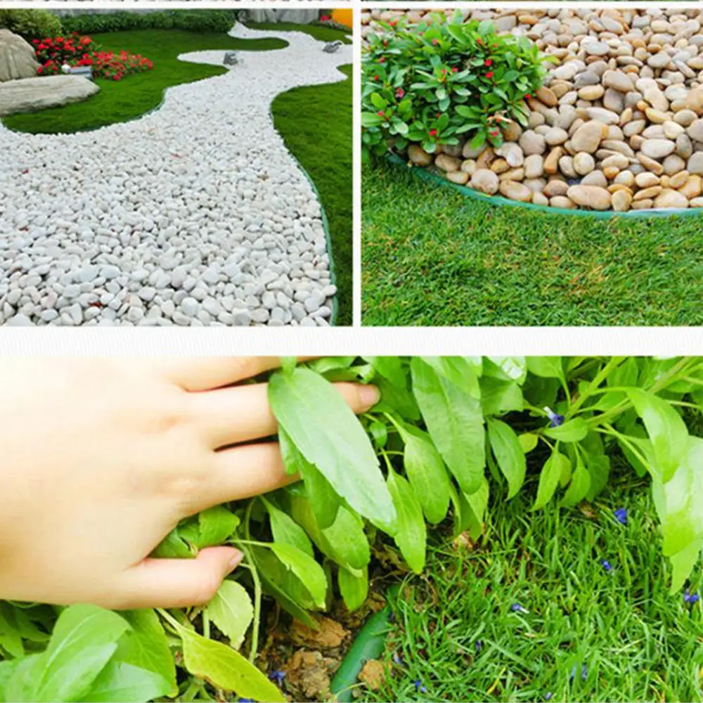 Coiled Edging Garden EdgingGrass Stone Divider Tool Water Barrier Strip ...