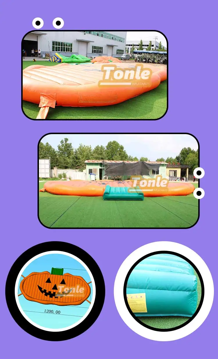 Custom Inflatable Pumpkin Bounce Pad Inflatable Jumping Pad Bouncer For ...