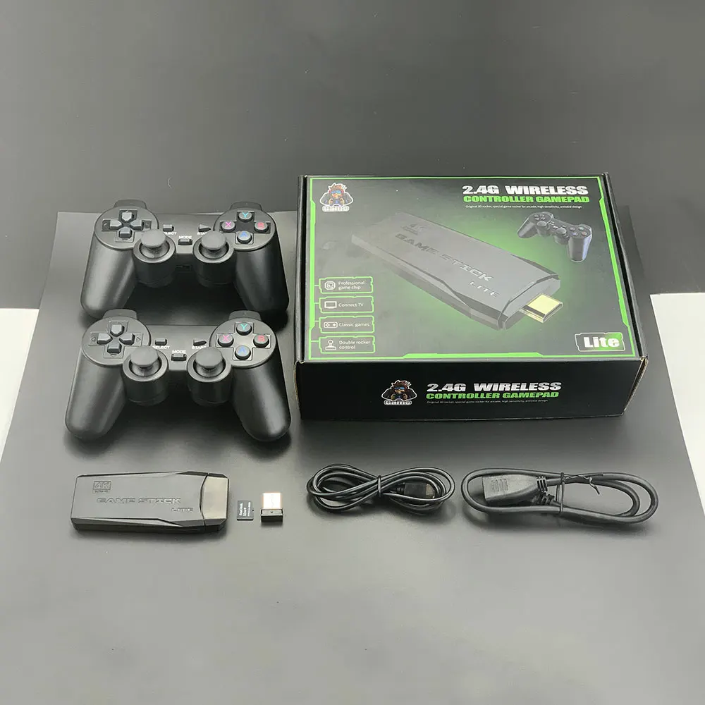 Video Game Controller Game Console 4k Hd Game Tv Dongle With Gamepad ...