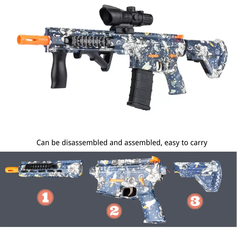 Splat Ball Water Bead Toy Gun M416 Nerf-pistola De Juguete Gell Blaster ...