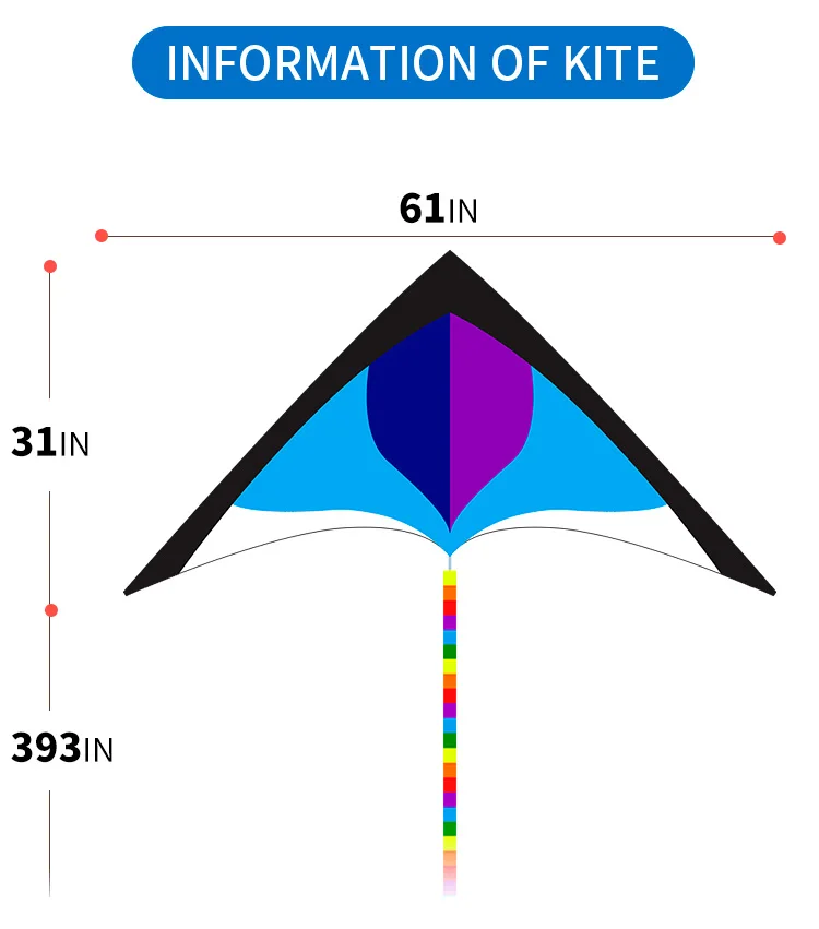 Blue Lotus Kite New Design Model Polyester Kite Fiberglass Frame ...
