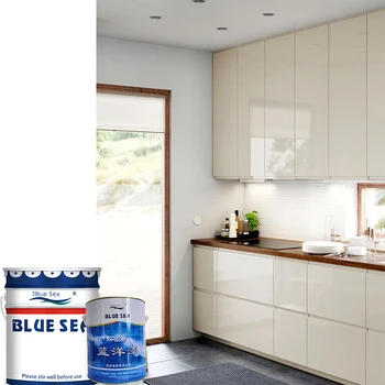 Single Component Polishable White Waterborne White Topcoat Wood Paint ...