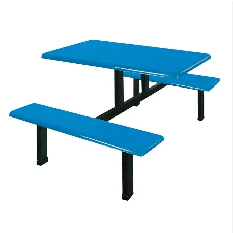 School Canteen Furniture Dining Table With Bench Fast Food Restauratnt ...