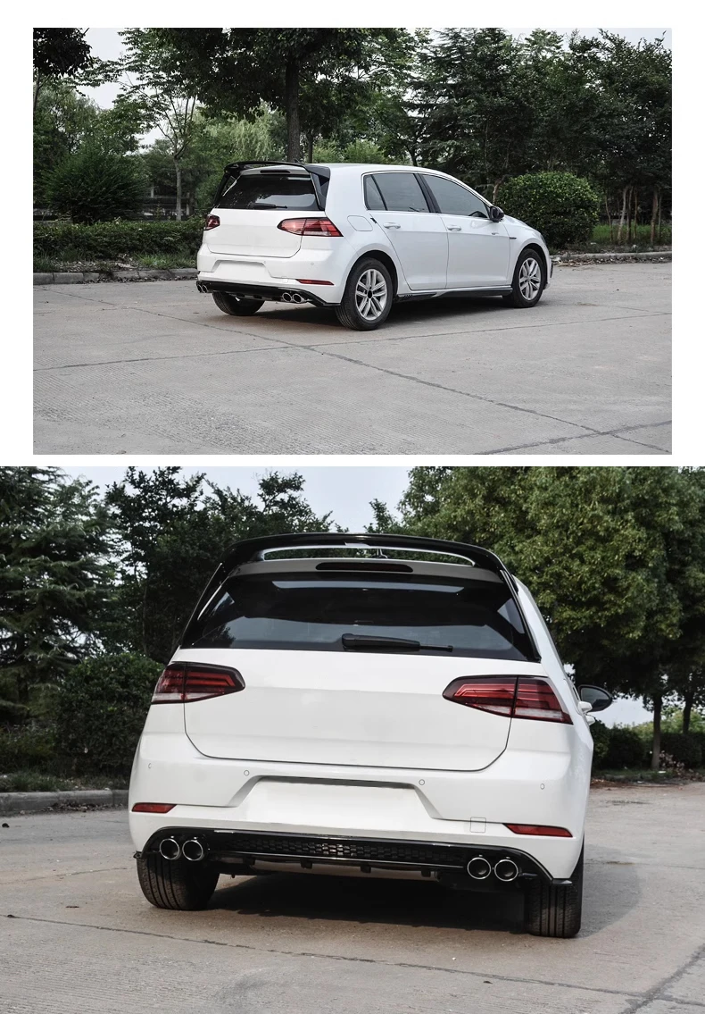 R-line Style Rear Bumper Lip Diffuser Car Body Kits For Vw Golf 7golf 7 ...