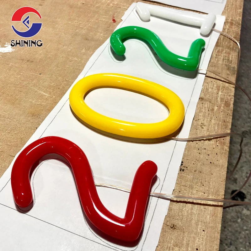 Shining Sign Custom 3d Neon Lights 360 Acrylic Neon Signs Colorful ...