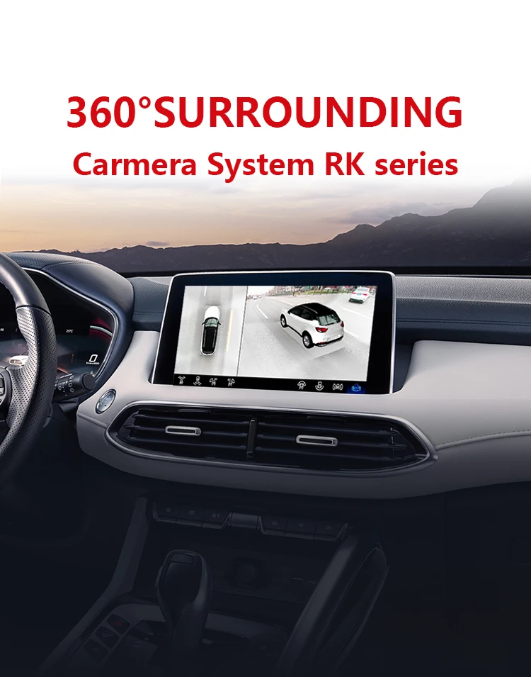 360 Car Camera 3d Night Vision Around Bird View System Security Camera ...