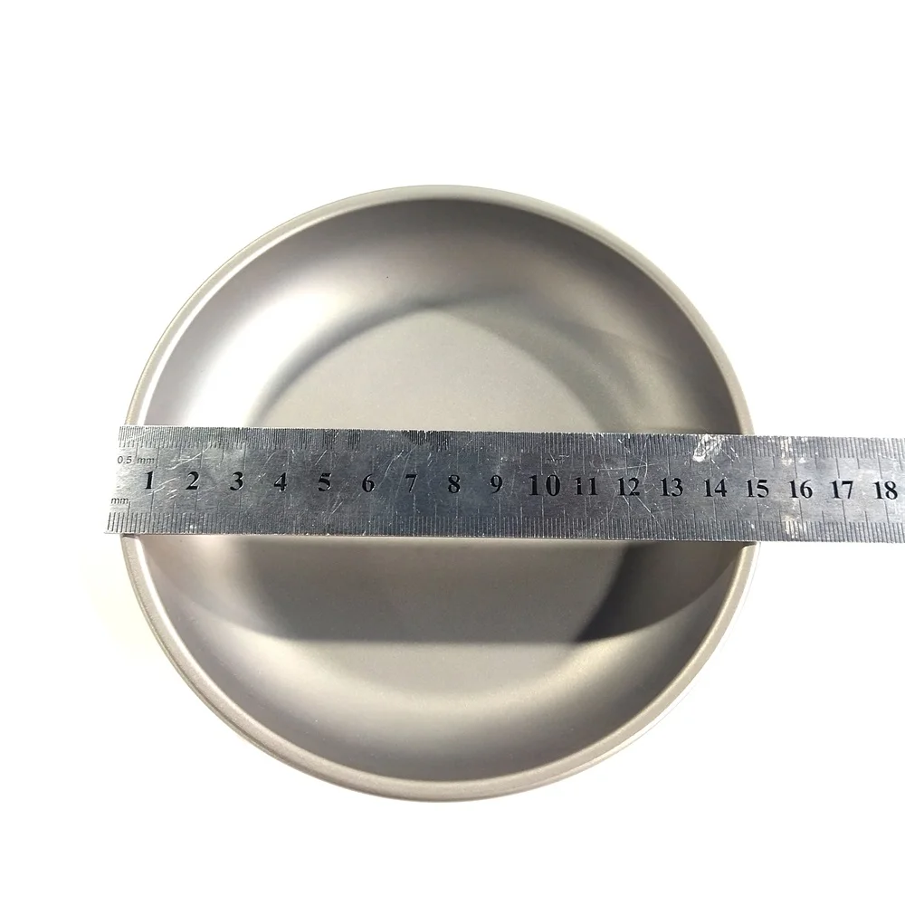 New Outdoor Pure Titanium Metal Tableware Pure Titanium Plates Home ...