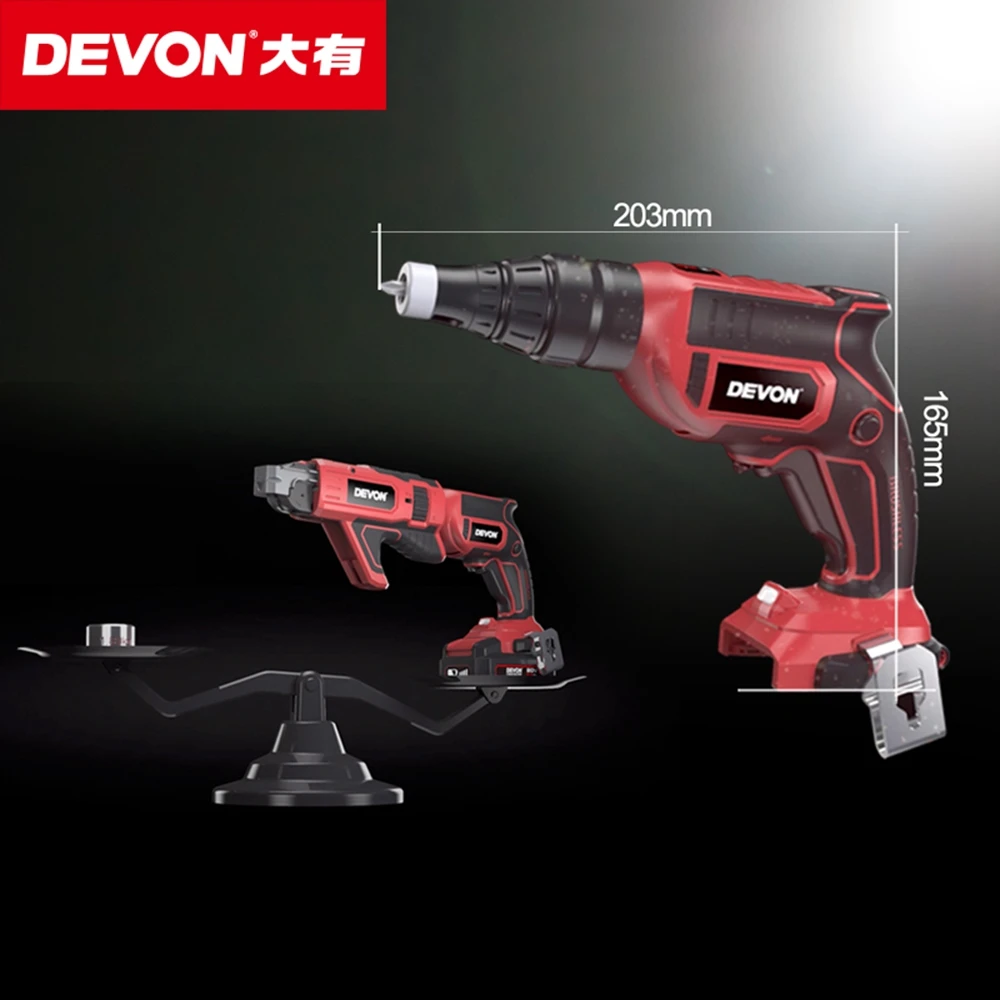 DEVON 20V Lithium-Ion Brushless Cordless Drywall Screwdriver – Electric ...
