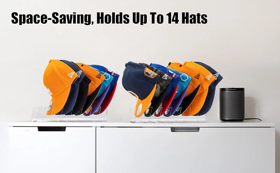 Hat Stand Baseball Caps Display and Organizer No Install Acrylic Hat ...