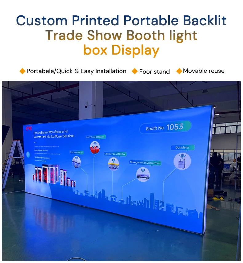 Custom Exhibition Trade Show Backlit Double-Sided Light Box