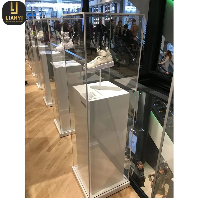 Bespoke Design Retail Shoes Store Display Plinths And Pedestal Shoe ...