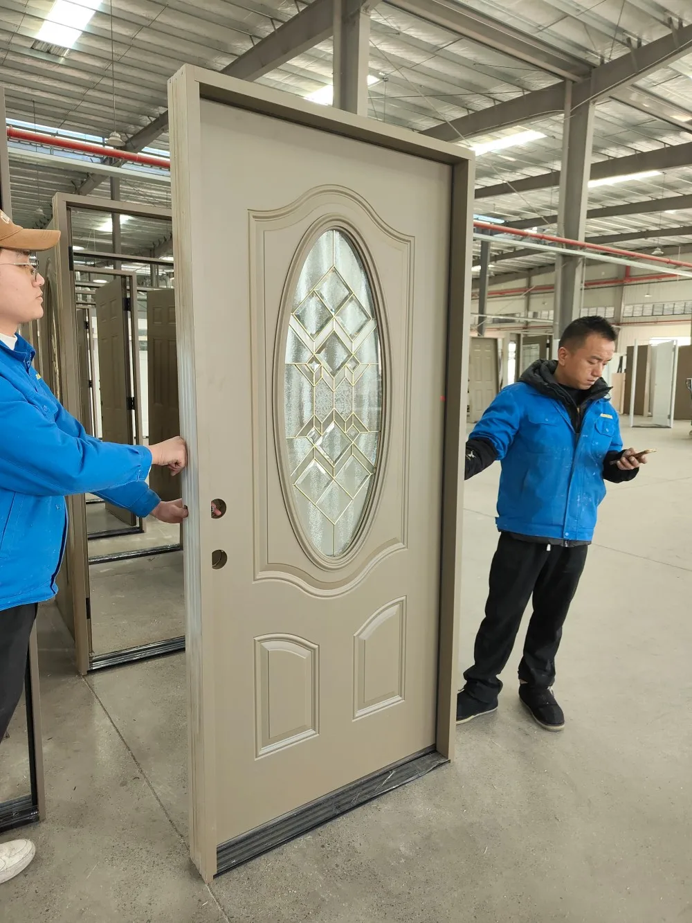 Fangda Steel Glass Door Front Exterior Prehung Door 33/36x80| Alibaba.com