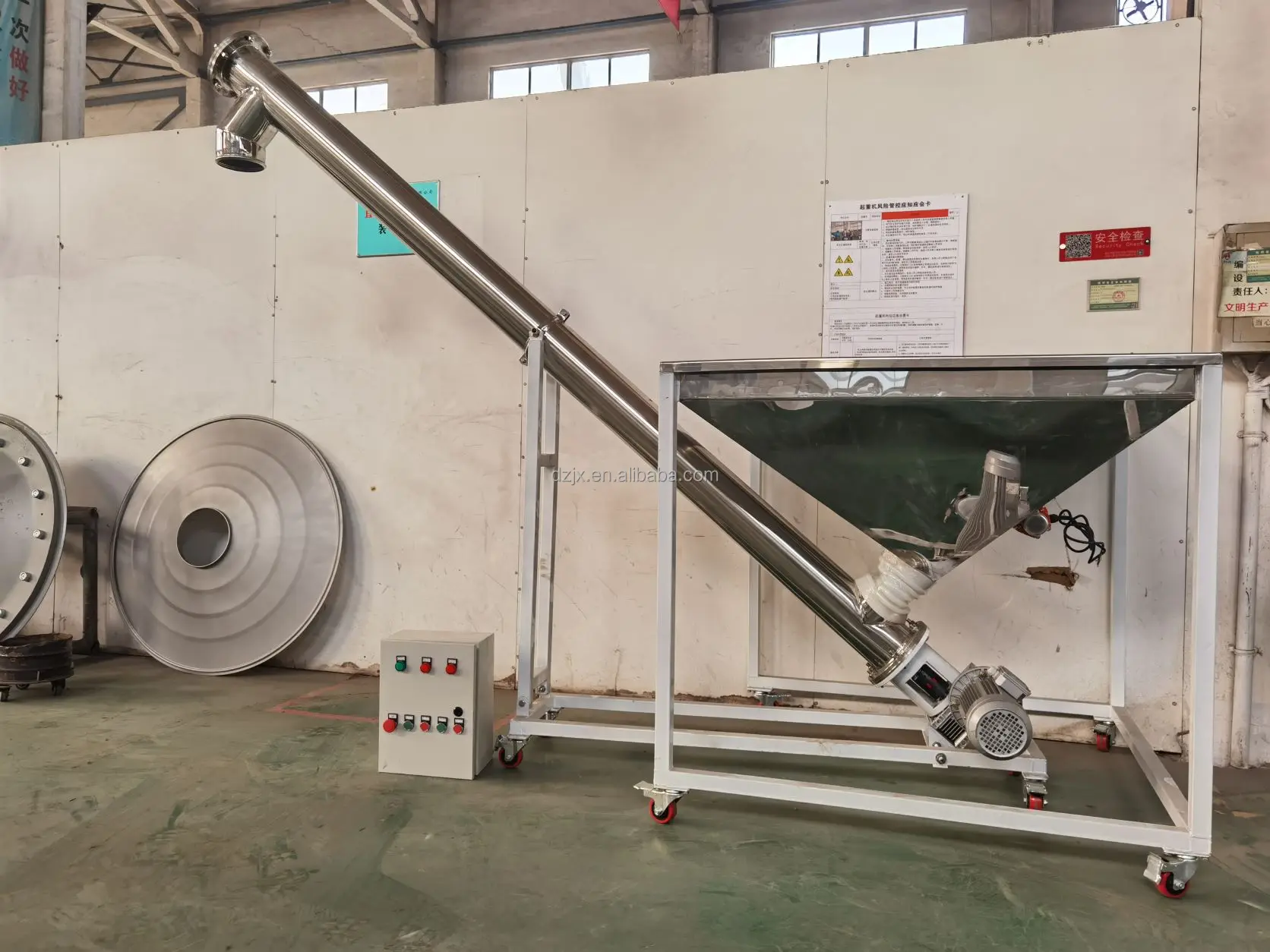 Customized Design Flexible Screw Auger Conveyer,Food Grade Screw Feeder ...