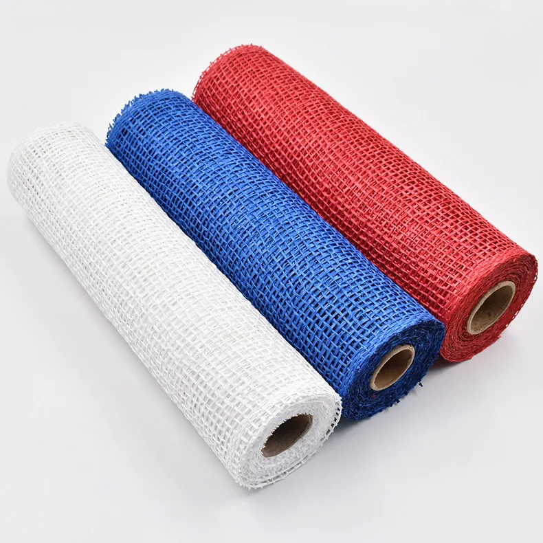 Poly Decorative Mesh Ribbon 10 Inch 10 Yards Poly Burlap Mesh Ribbon ...