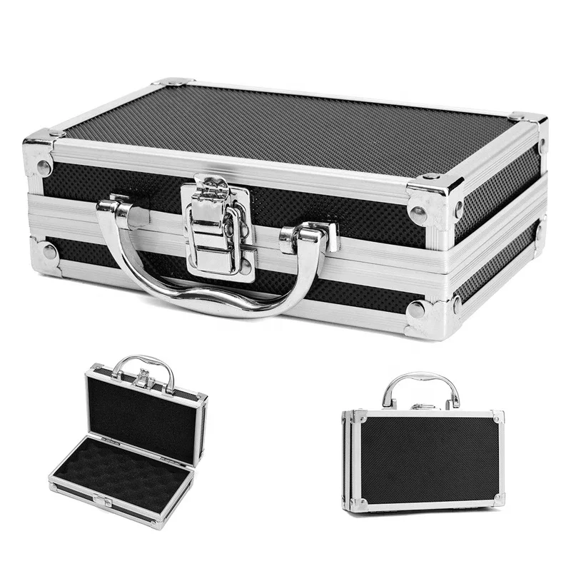 Portable New Toolbox Portable Aluminum Carry Case Tool Box Storage ...
