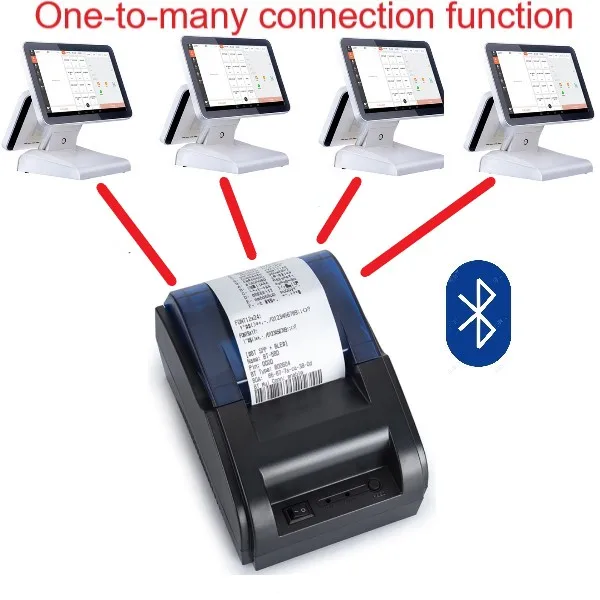 Desktop POS Receipts - Portable Thermal Printer 58mm