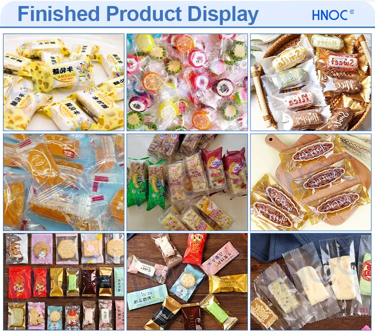 HNOC Automatic Flow Horizontal Toffee Candy Pack Pillow Package Machine ...