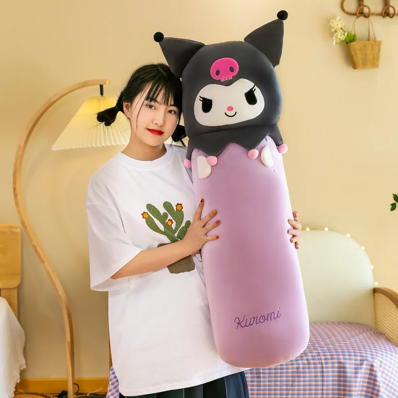 XUX 60cm Cartoon Long Kuromi Plush Pillow - Cute & Floppy